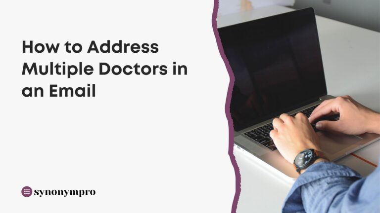 How to Address Multiple Doctors in an Email - SynonymPro
